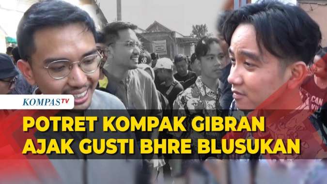Potret Kompak Gibran Ajak Gusti Bhre, Raja Mangkunegara X Blusukan di Solo