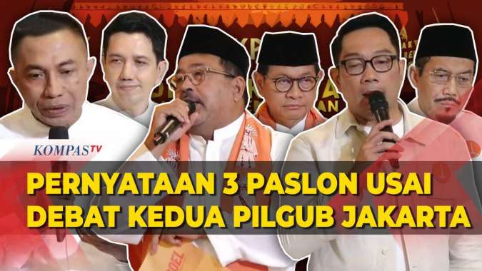 [FULL] Pernyataan RK-Suswono, Dharma-Kun dan Pramono-Rano Karno Usai Debat Kedua Pilkada Jakarta