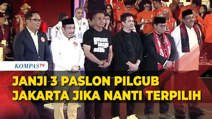 [FULL] Janji RK-Suswono, Dharma-Kun, Pramono-Rano Jika Nanti Terpilih jadi Gubernur dan Wagub