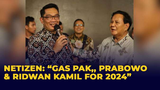 Prabowo Unggah Foto Bareng Ridwan Kamil, Netizen Bilang Kode 2024