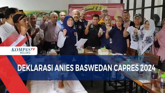 Relawan di Malang Deklarasikan Anies Capres 2024