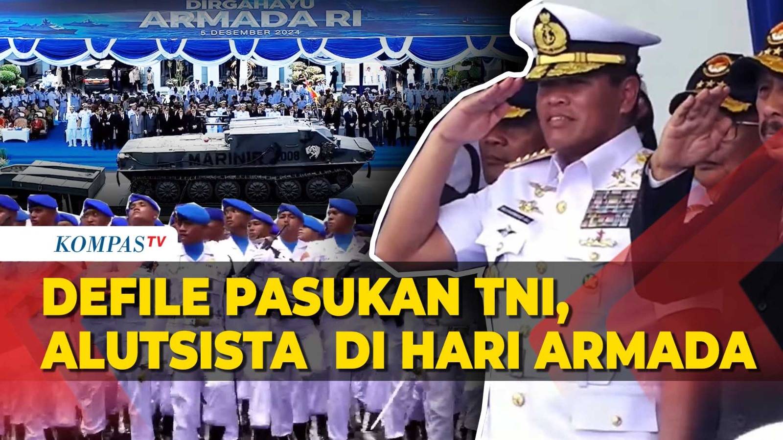 Video: [FULL] Defile Pasukan hingga Alutsista TNI AL di Hari Armada RI 2024