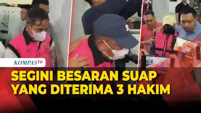 Segini Besaran Suap yang Diterima 3 Hakim Vonis Lepas Korupsi Minyak Goreng