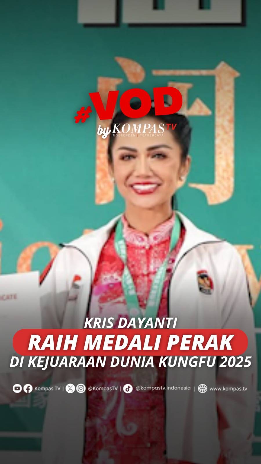 Video: KRIS DAYANTI RAIH MENDALI PERAK DI KEJUARAAN DUNIA KUNGFU 2025