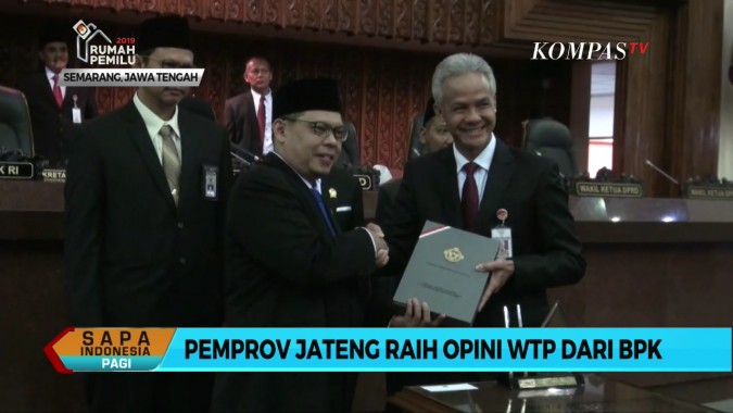 Pemprov Jateng Raih Opini Wajar Tanpa Pengecualian dari BPK