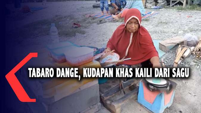 Tabaro dange, kudapan khas kaili dari sagu