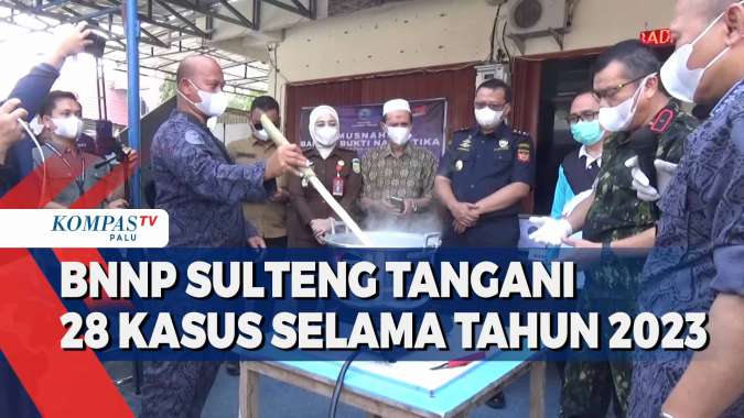 BNNP Sulteng Tangani 28 Kasus Selama Tahun 2023