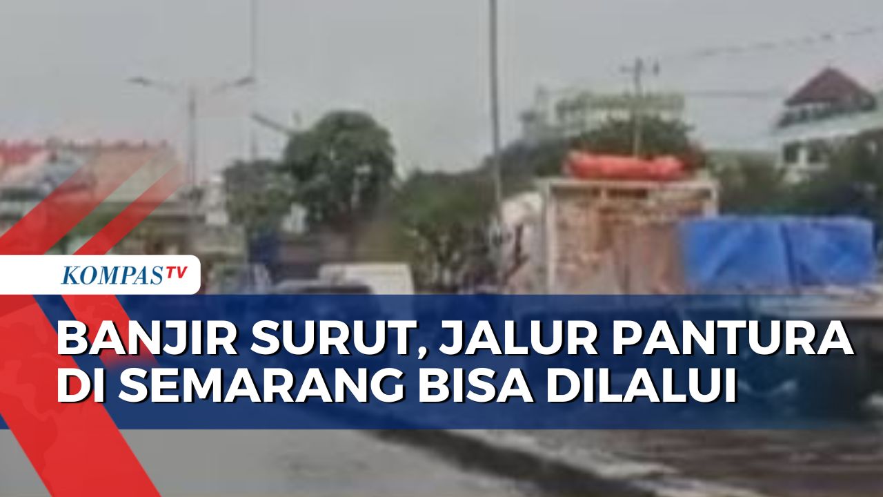 Video: Banjir Surut, Jalur Pantura di Semarang Mulai Bisa Dilewati Kendaraan