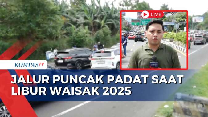 Jalur Puncak Padat di Libur Waisak 2025, Contraflow & One Way Diberlakukan 12 Mei 2025