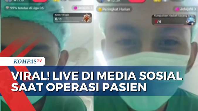 Viral! Nakes Live di Media Sosial saat Operasi Pasien