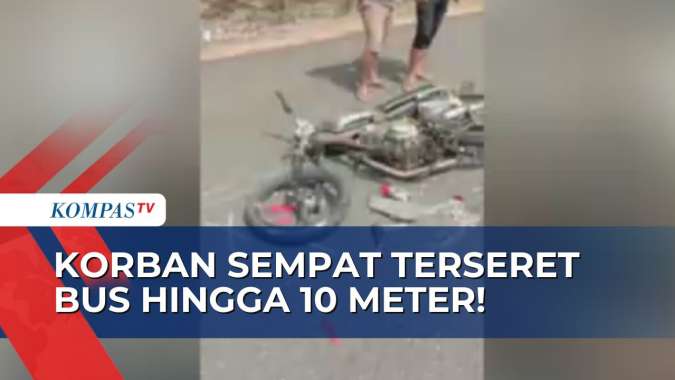 Akibat Gagal Menyalip, Pengendara Motor di Gunungkidul Tewas Tertabrak Bus Pariwisata
