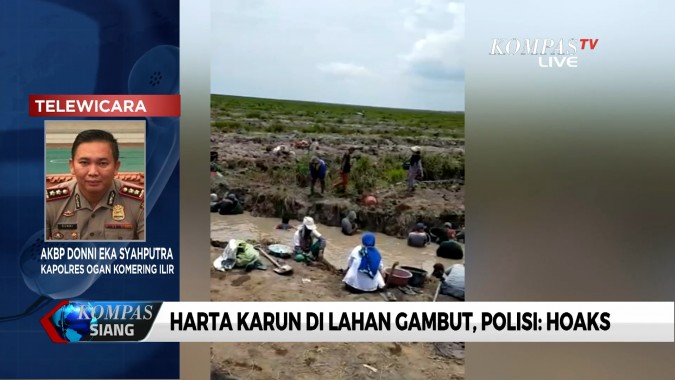 Harta Karun di Lahan Gambut, Polisi: Hoaks