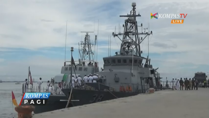 Kapal Perang Malaysia & Filipina Ikuti Trilateral di Tarakan