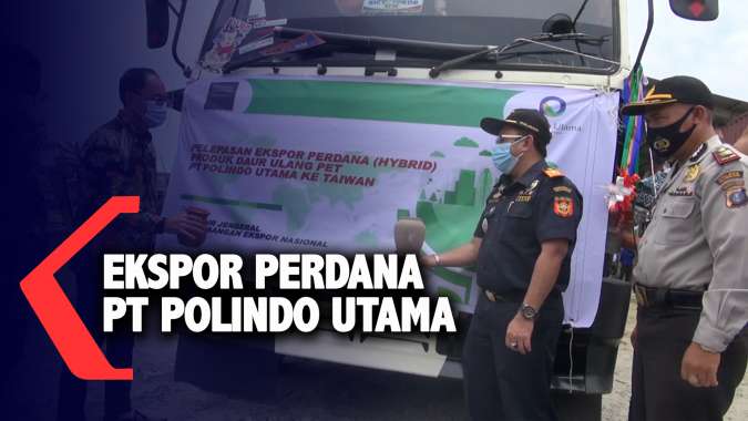 PT Polindo Utama Ekspor Perdana Olahan Limbah Plastik