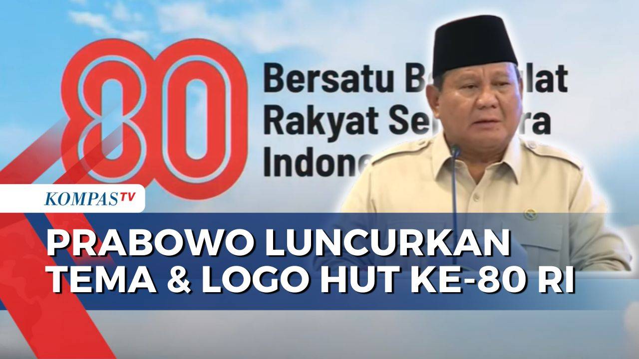 Video: BREAKING NEWS - Detik-Detik Presiden Prabowo Luncurkan Tema dan Logo HUT ke-80 RI
