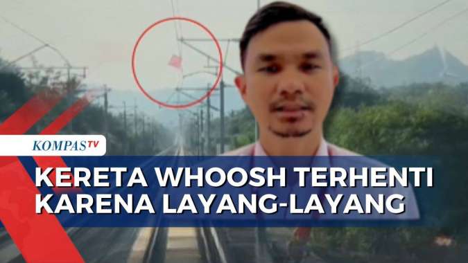 Kereta Cepat Whoosh Terhenti, KCIC Imbau Warga Tak Main Layang-Layang ...