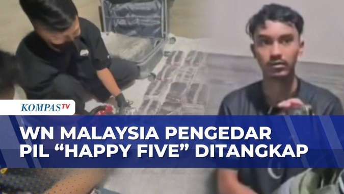 Selundupkan 99.600 Pil Happy Five, WN Malaysia Ditangkap di Dumai | BORGOL