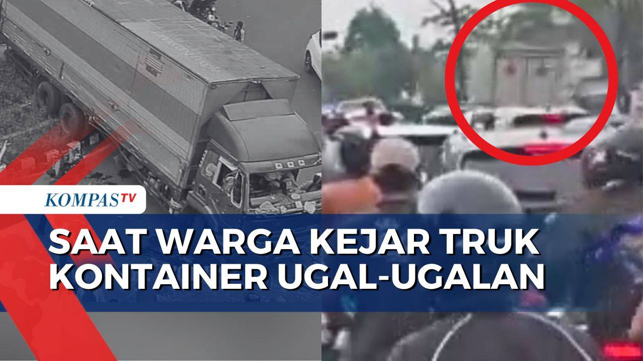 Video: Saat Warga Kejar Truk Kontainer yang Ugal-Ugalan Hingga Tabrak ... Video: Saat Warga Kejar Truk Kontainer yang Ugal-Ugalan Hingga Tabrak ...