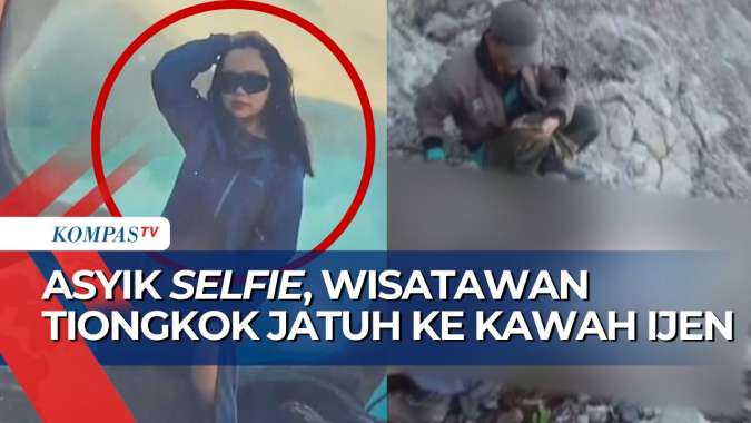 Usaha Evakuasi Jenazah Wisatawan Tiongkok Jatuh ke Kawah Ijen saat ...