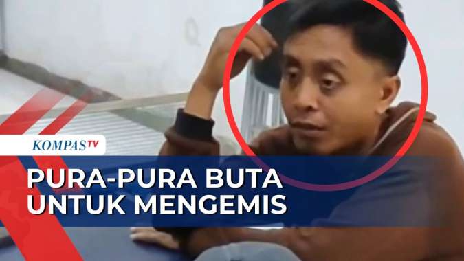 Menipu dan Pura-Pura Buta, Pengemis Tertangkap Basah oleh Satpol PP ...