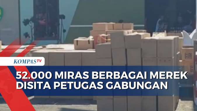 Polisi, TNI, dan Satpol PP Sita 52.000 Miras Berbagai Merek di Indramayu
