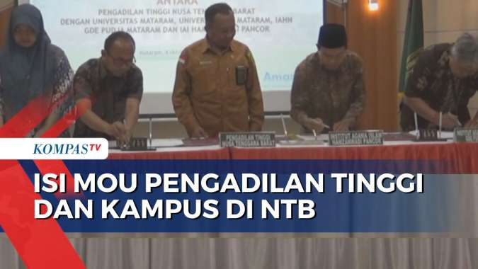 Isi serta Tujuan MoU Antara Pengadilan Tinggi dan 5 Kampus di NTB -MA NEWS