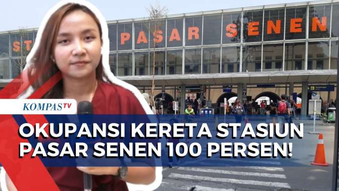 Okupansi 100 Persen! PT KAI Daop I Jakarta Sebut Kapasitas Kereta di Stasiun Pasar Senen Penuh!