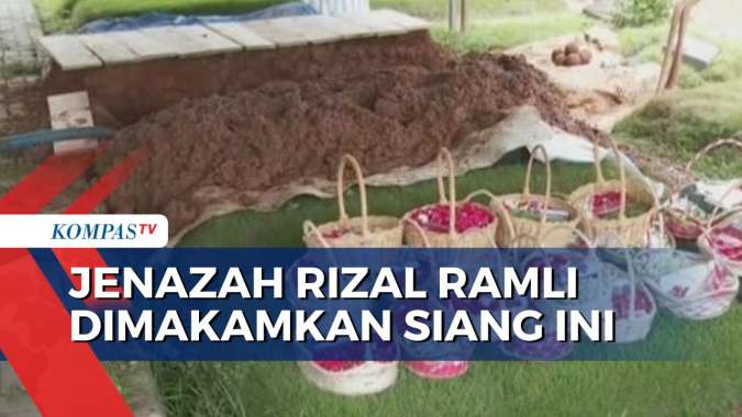 Jenazah Rizal Ramli Dimakamkan di TPU Jeruk Purut, Satu Liang Lahat ...