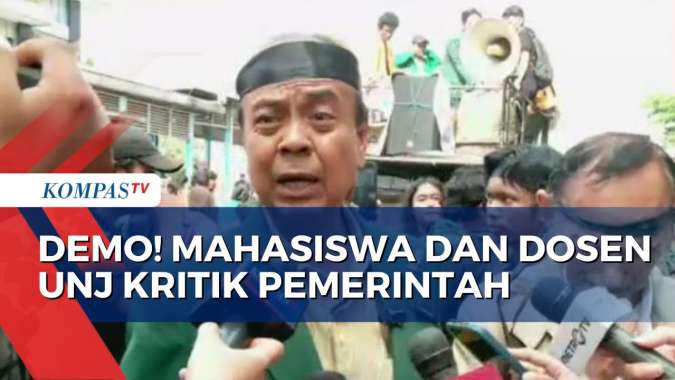 Mahasiswa dan Dosen UNJ Demo, Soroti Harga Pangan dan Kritik Jokowi