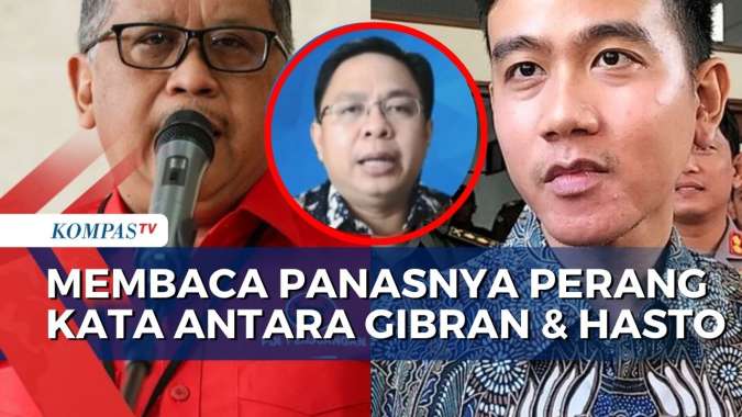 Perang Kata Antara Gibran dan Hasto soal Pertemuan Jokowi dan Megawati