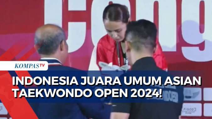 Bangga! Indonesia jadi Juara Umum Asian Taekwondo Open Championship ...