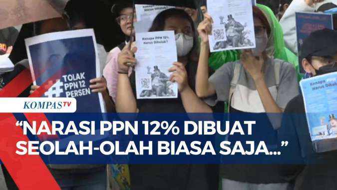 Ramai Aksi Demo Tolak PPN 12% di Depan Istana, 95 Ribu Orang Tanda-Tangani Petisi