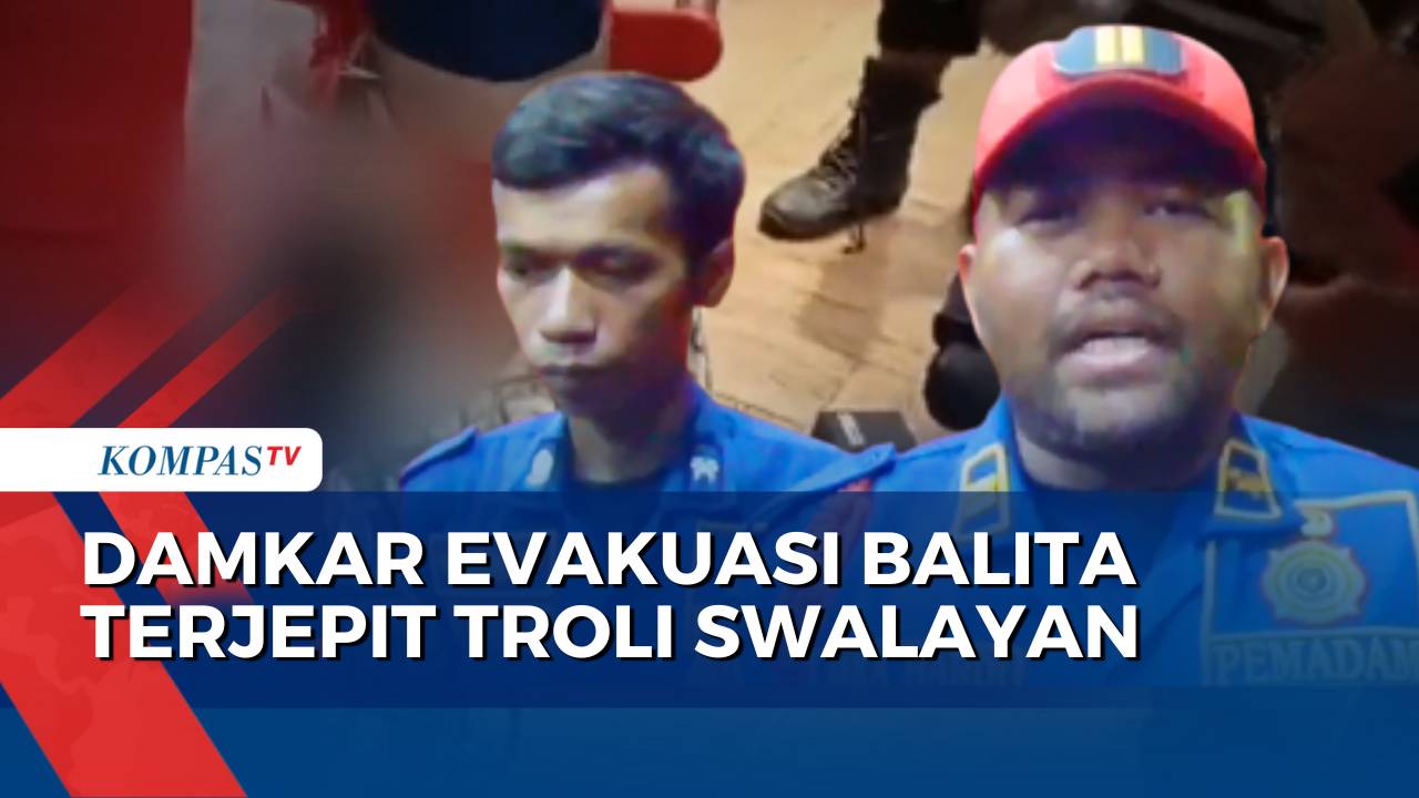 Video: Kronologi Balita Terjepit Troli di Swalayan Kembangan, Damkar ...