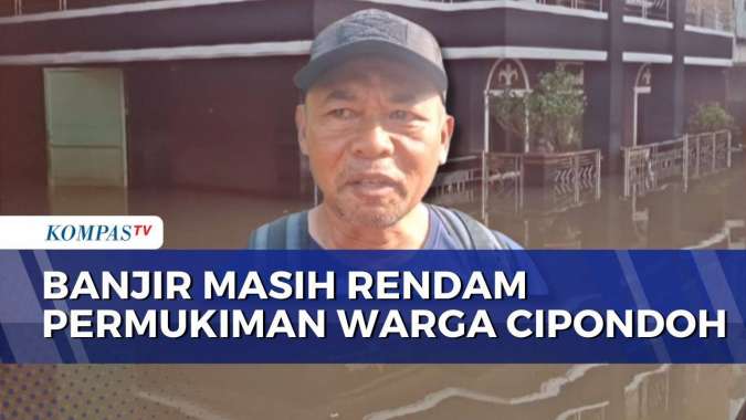 Banjir di Cipondoh Tangerang Masih Rendam Rumah Warga, Tinggi Air 1,2 ...