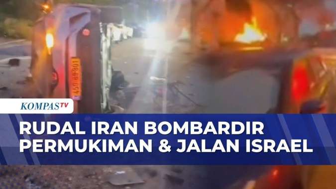 Hancur! Rudal Picu Ledakan di Permukiman hingga Jalan di Haifa Israel ...