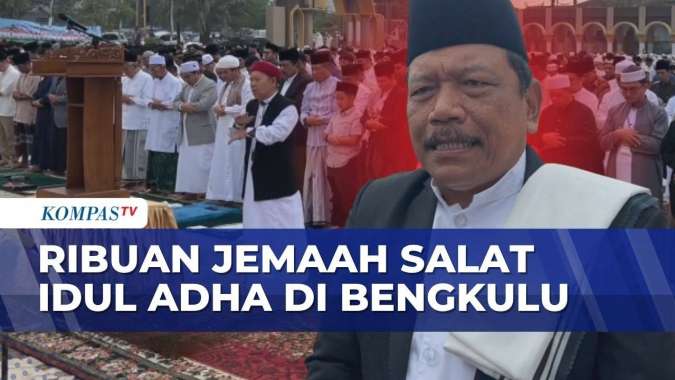 Salat Iduladha, Ribuan Jemaah Padati Masjid Raya Baitul Izzah Bengkulu ...