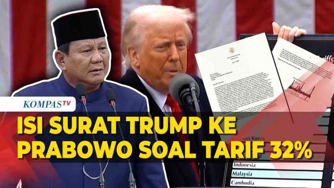 Isi Lengkap Surat Trump Ke Prabowo soal Indonesia Kena Tarif 32%