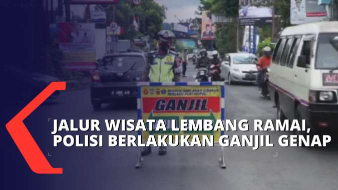 Jalur Wisata Lembang Ramai, Polisi Berlakukan Sistem Ganjil Genap