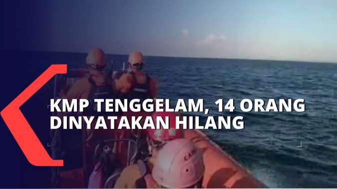 KMP Yunicee Tenggelam di Perairan Selat Bali, 14 Orang Masih Dalam ...