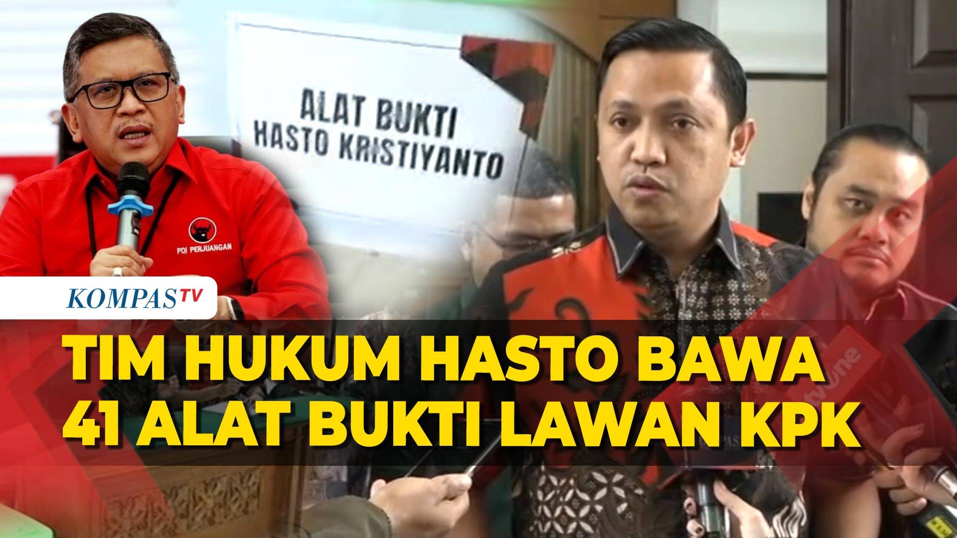 Video: Tim Kuasa Hukum Hasto Bawa 41 Alat Bukti untuk Lawan KPK di ...