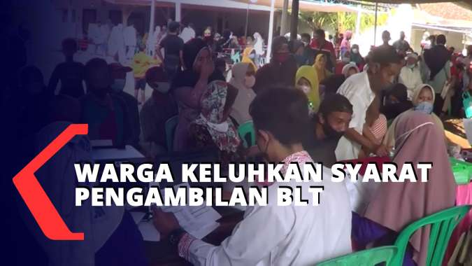 Warga di Pekalongan Keluhkan Antrian Panjang Pengambilan BLT