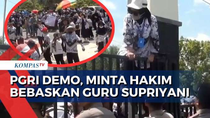 Detik-Detik Guru PGRI Unjuk Rasa dan Tuntut Guru Supriyani Dibebaskan!
