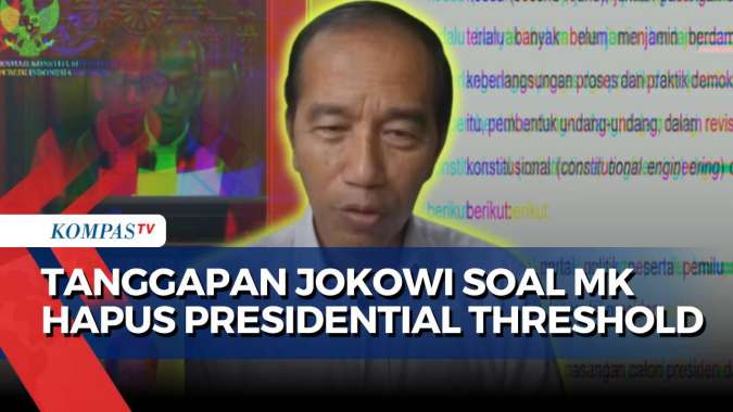 Tanggapi Putusan MK Hapus Ambang Batas Pencalonan Presiden, Jokowi: Hormati