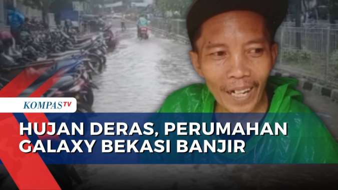 Penampakan Banjir 40 CM di Perumahan Galaxy Bekasi, Begini Curahan Hati ...