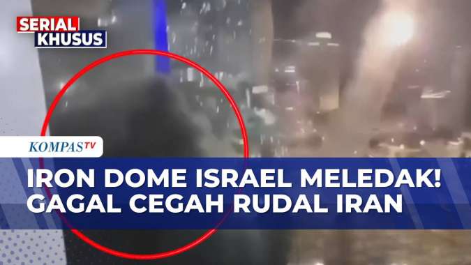 Iron Dome Israel Jebol? Detik-Detik Rudal Iran Hantam Tel Aviv ...