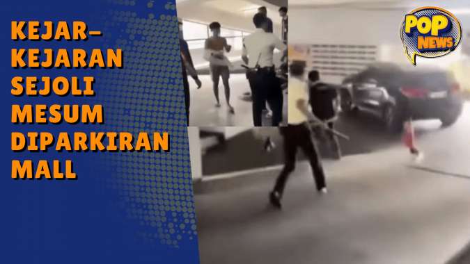Video Viral! Kejar-Kejaran Satpam dan Sejoli Diduga Mesum di Parkiran Mall