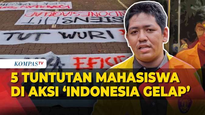 Ketua BEM UI Beberkan 5 Tuntutan Mahasiswa di Aksi Indonesia Gelap