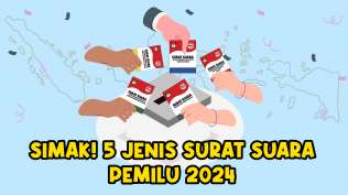 Yuk! Kenali Perbedaan Jenis Surat Suara pada Pemilu 2024 - INFOGRAFIS