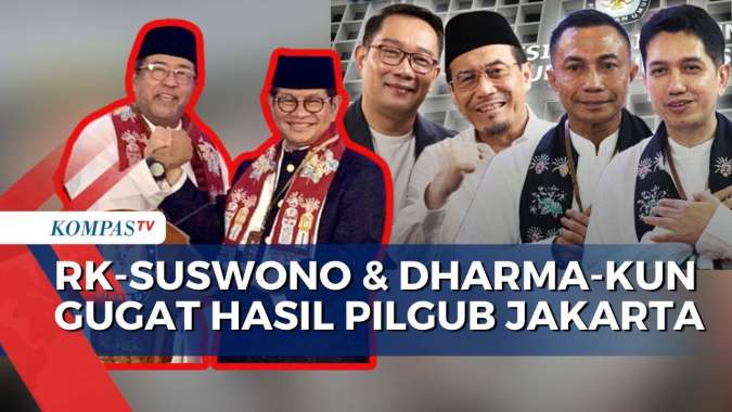 RK-Suswono dan Dharma-Kun Akan Gugat Hasil Pilgub Jakarta, Begini Respon Tim Pemenangan Pramono-Rano