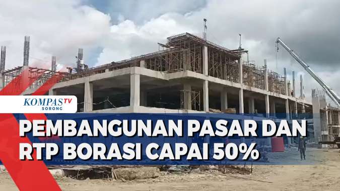 Bupati Manokwari Tinjau Pembangunan Pasar Sanggeng Dan Ruang Terbuka Publik Borasi